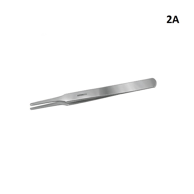 Pinzetta di precisione in acciaio inox modello 2A - Utensileria Revelli