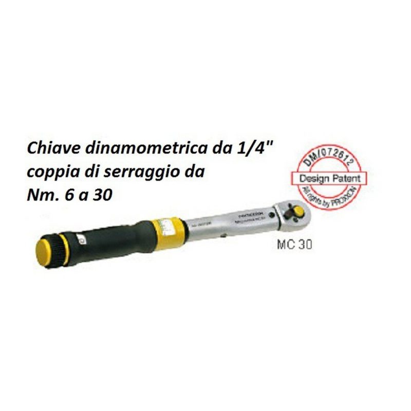 Chiave dinamometrica da 1/4″ Micro Click MC 30 da 6 a 30 Nm ...