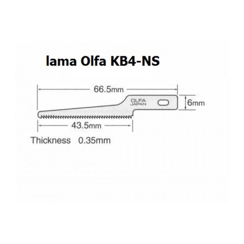 3 lame di ricambio Olfa modello KB4-NS - Utensileria Revelli