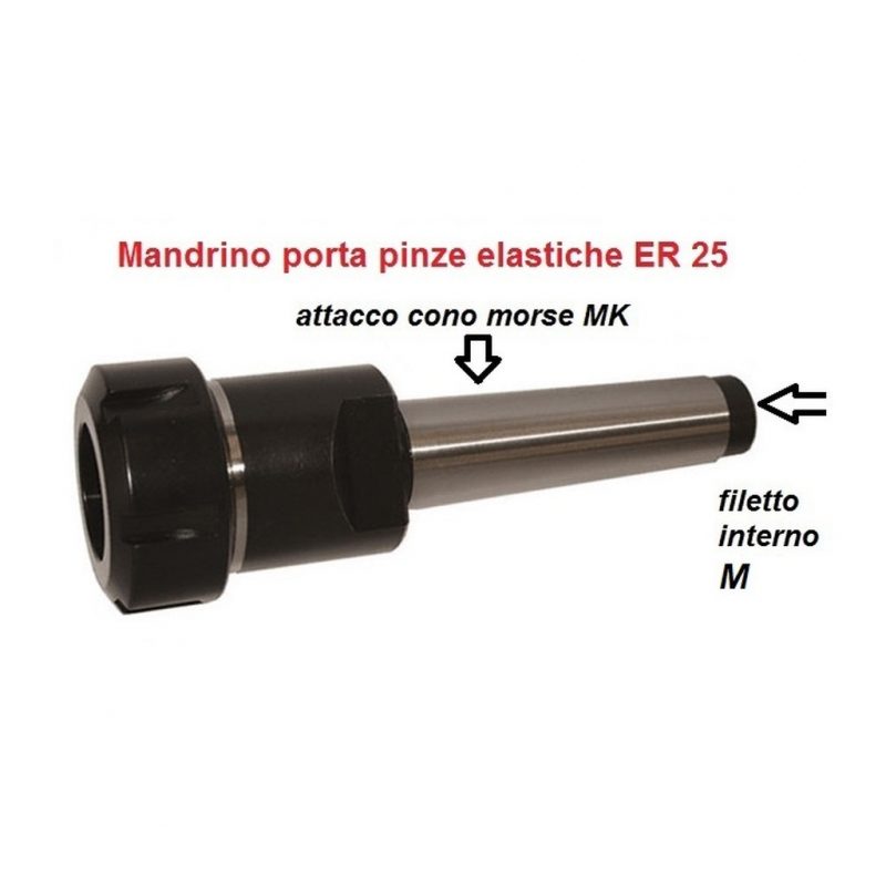 Mandrini porta pinze ER 25 con MK - Utensileria Revelli