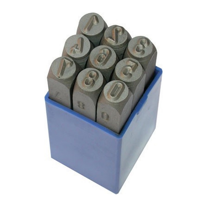 Assortimento punzoni NUMERI da 0 a 9 - Utensileria Revelli