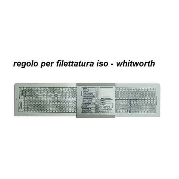 Regolo per filettature - Utensileria Revelli
