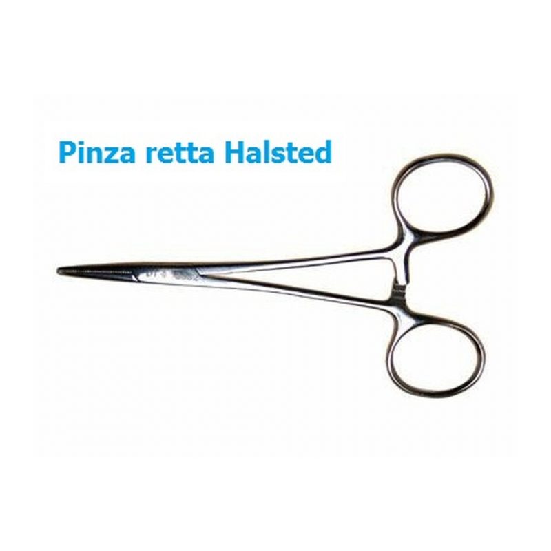 Pinza Halsted retta 130/140 serraggio progressivo - Utensileria Revelli