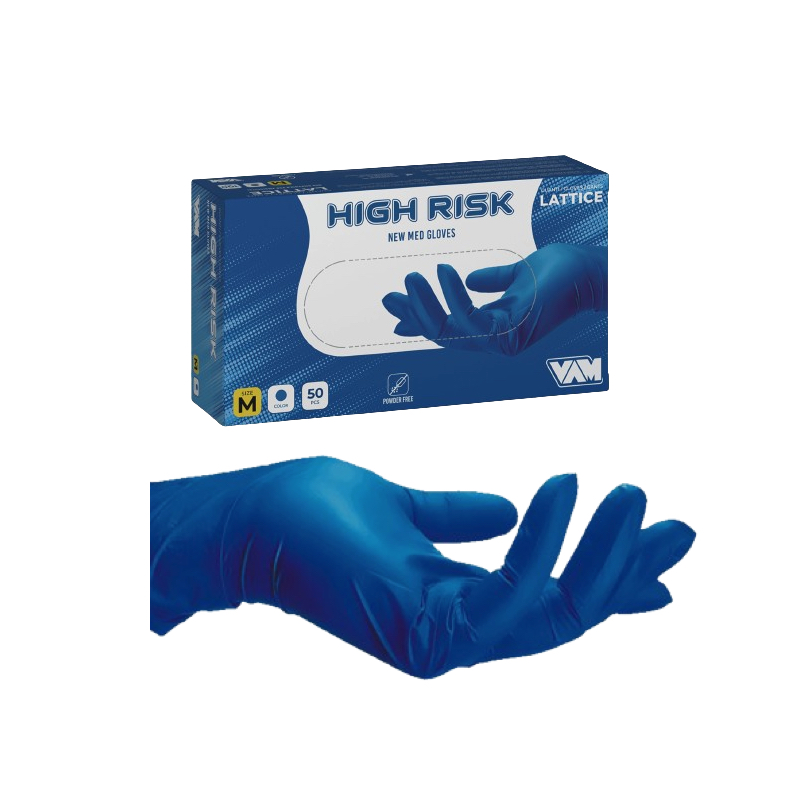 Scatola guanti blu monouso in lattice spessore 0,30mm - Utensileria Revelli