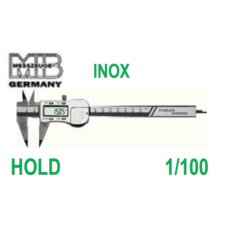 Calibro INOX digitale MIB con becchi a punta acuta 15° - Utensileria ...
