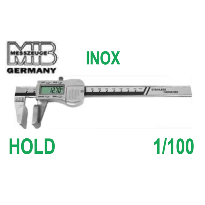 Calibro INOX digitale MIB con becchi EXTRA larghi - Utensileria Revelli