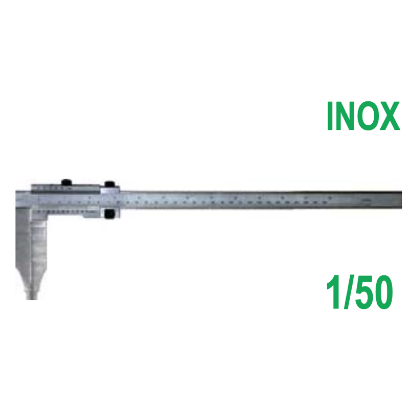 Calibro a Becchi Lunghi per Misure di Precisione in Acciaio Inox ...
