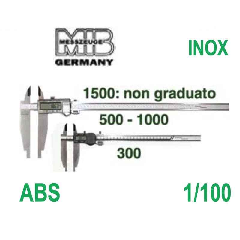 Calibro digitale professionale con apertura 1500 mm e lettura ad alta ...