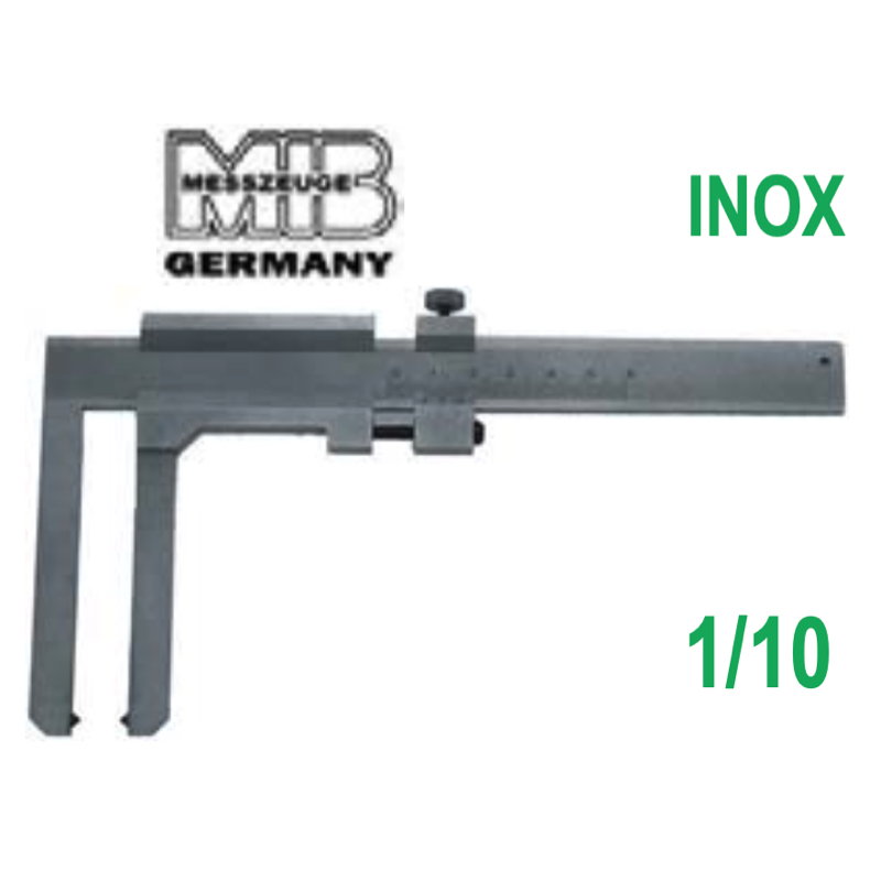Calibro per dischi freno in acciaio inox con lettura 1/10 - Utensileria ...